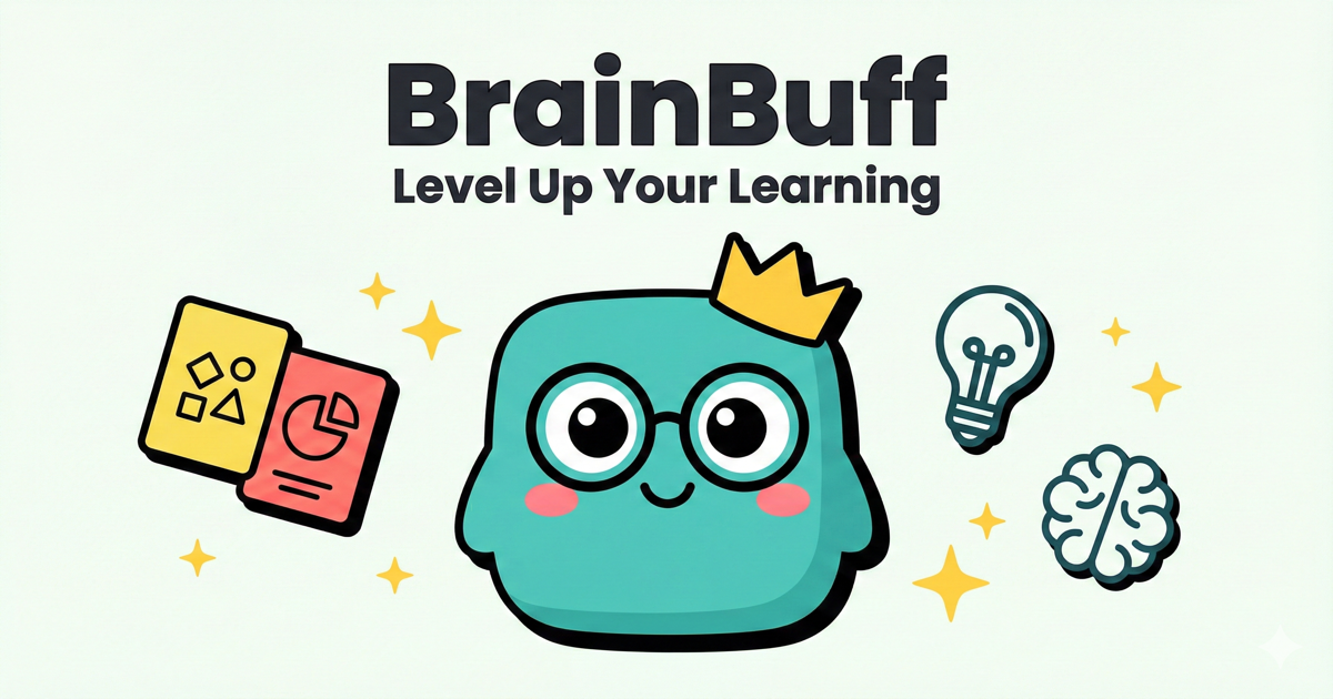 BrainBuff - Turn Your Notes Into Flashcards, Quizzes & Boss Battles | Free